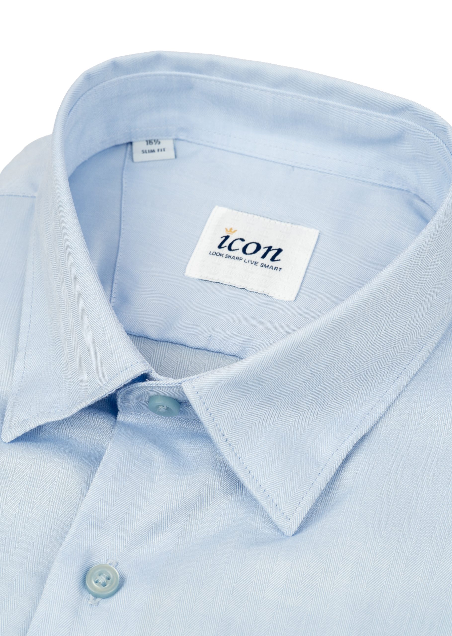 SIGNATURE MEN’S SLIM FIT BLUE COLOR LONG SLEEVE SHIRT - Signature